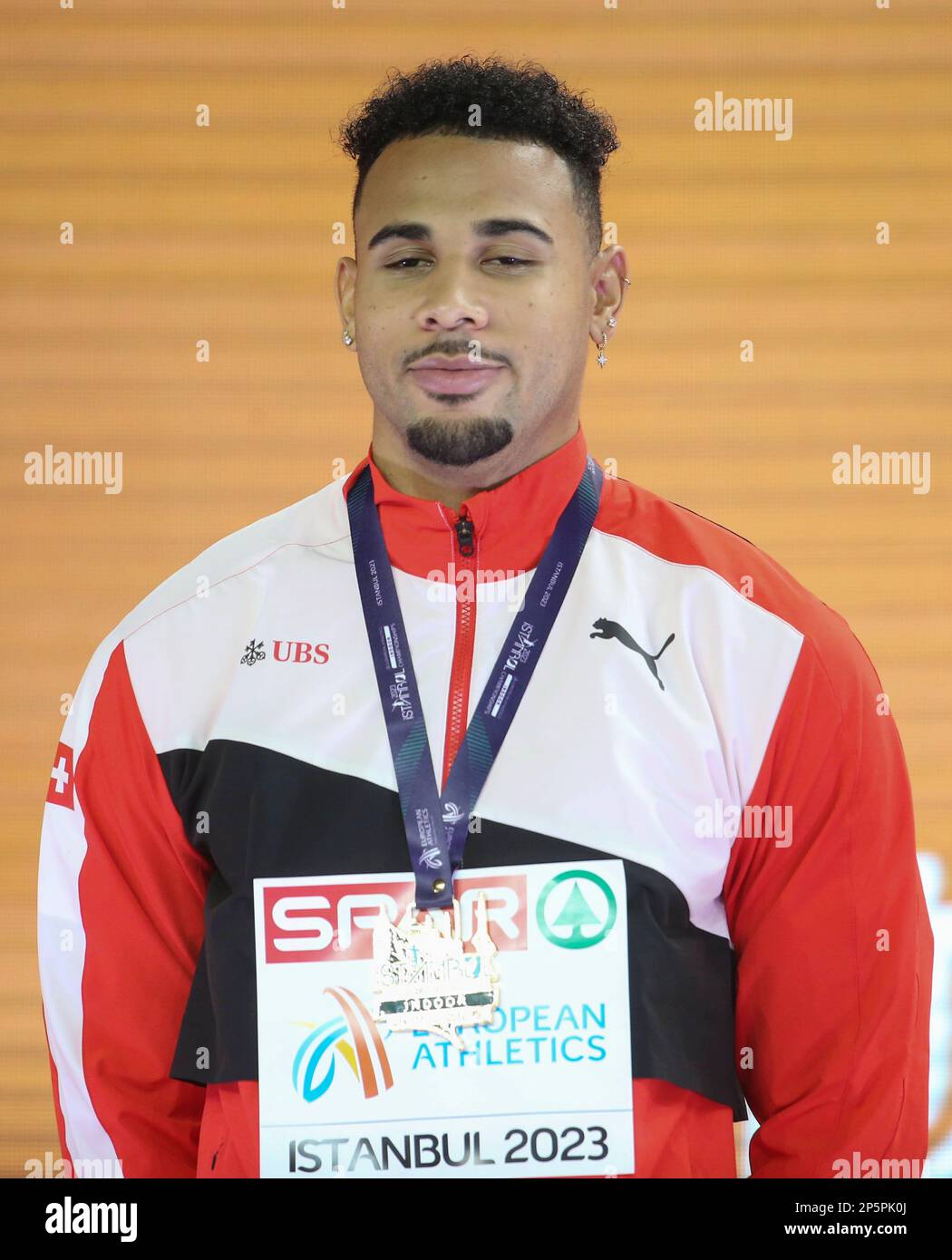 Istanbul, Turkey - 05/03/2023, Jason Joseph of Switzerland, Podium 60m ...