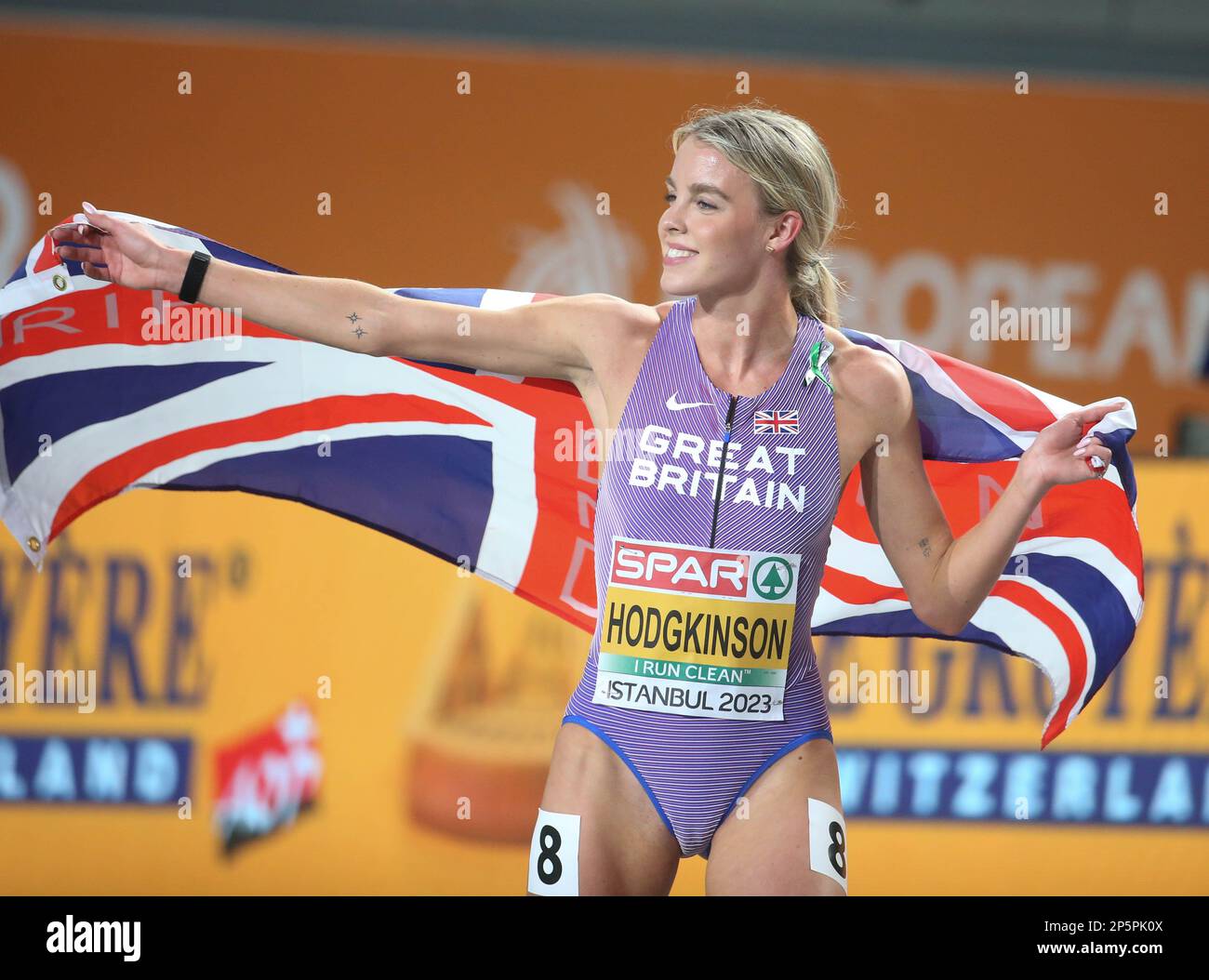 Istanbul, Turkey - 05/03/2023, Keely Hodgkinson of Great Britain, 800m ...