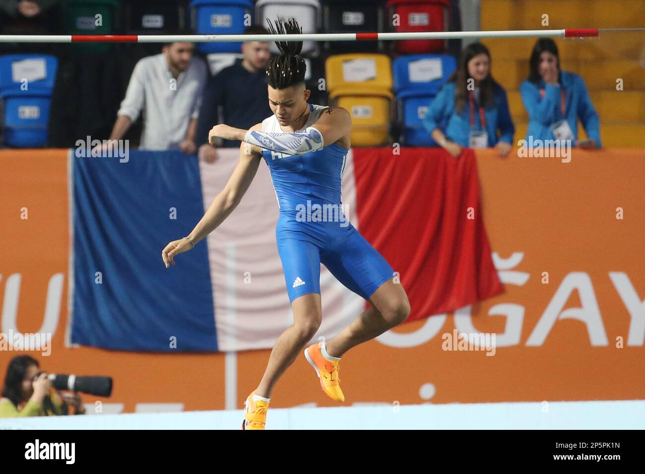 Istanbul, Turkey - 05/03/2023, Emmanouil Karalis of Greece, Pole Vault ...