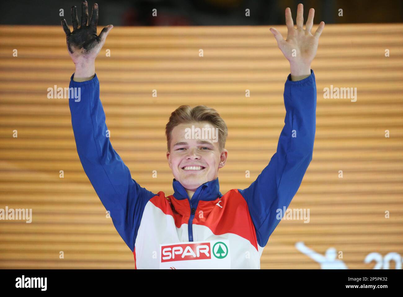Istanbul, Turkey - 05/03/2023, Sondre Guttormsen of Norway Gold medal ...