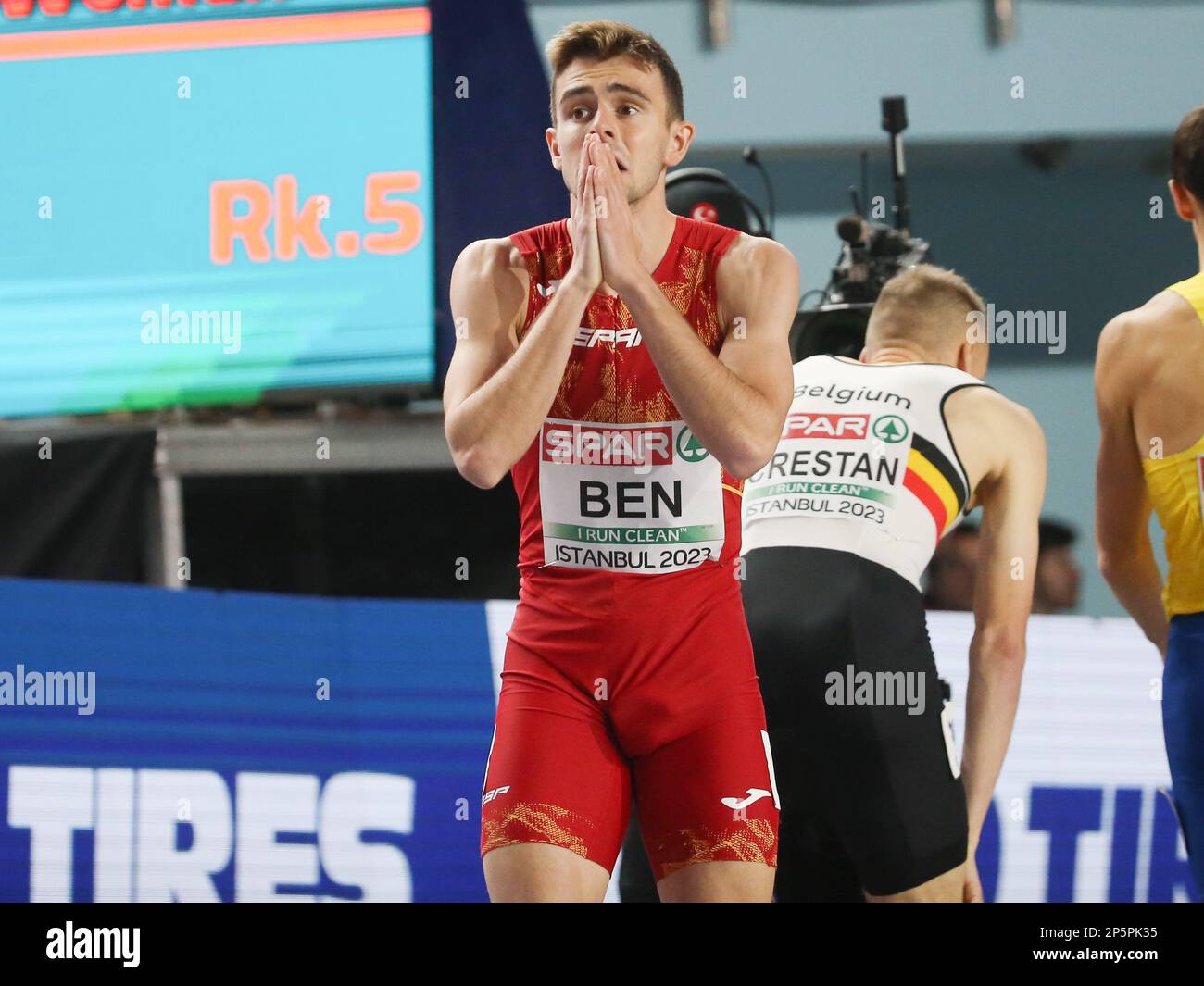 Istanbul, Turkey - 05/03/2023, Adrian Ben of Spain, 800m Men during the ...