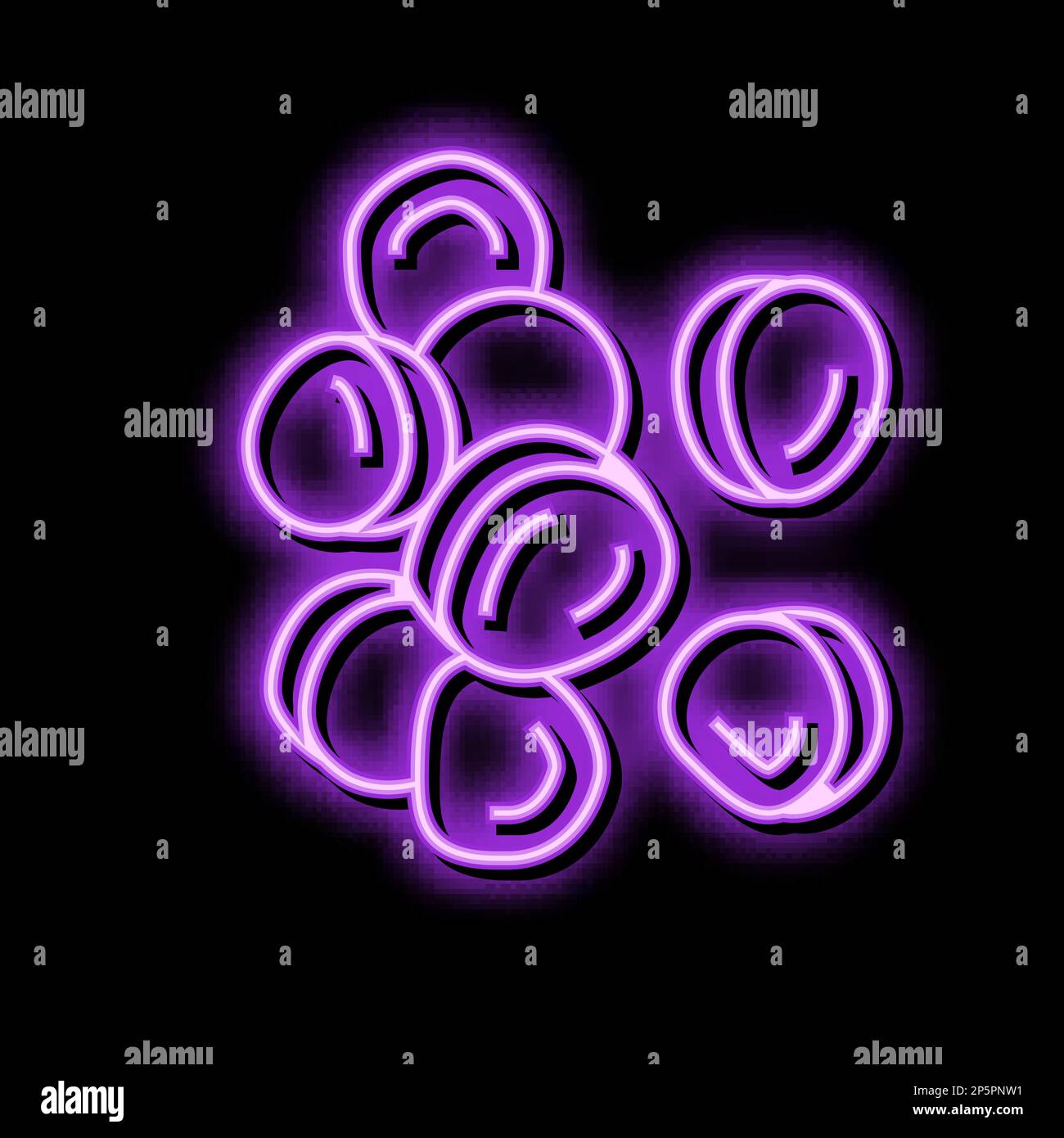 slice sweet potato neon glow icon illustration Stock Vector Image & Art ...