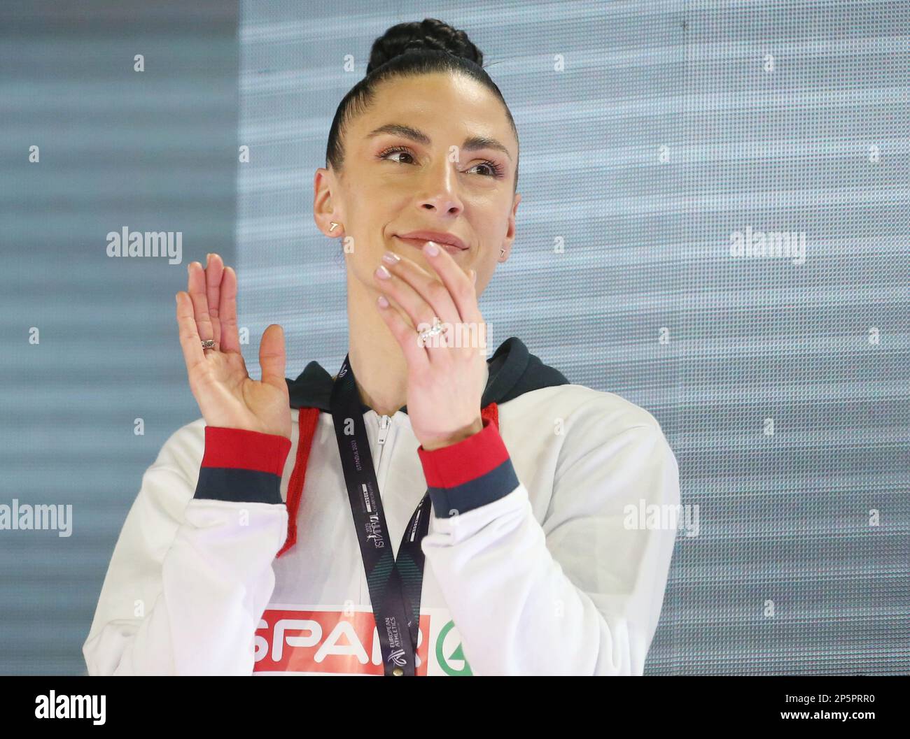 Istanbul, Turkey - March 5, 2023, Ivana Vuleta of Serbia, Podium Long ...
