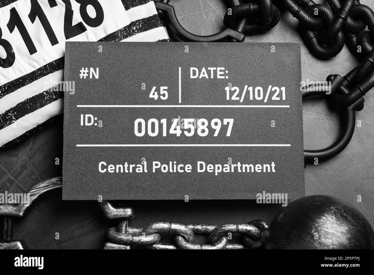 Mugshot board Black and White Stock Photos & Images - Alamy