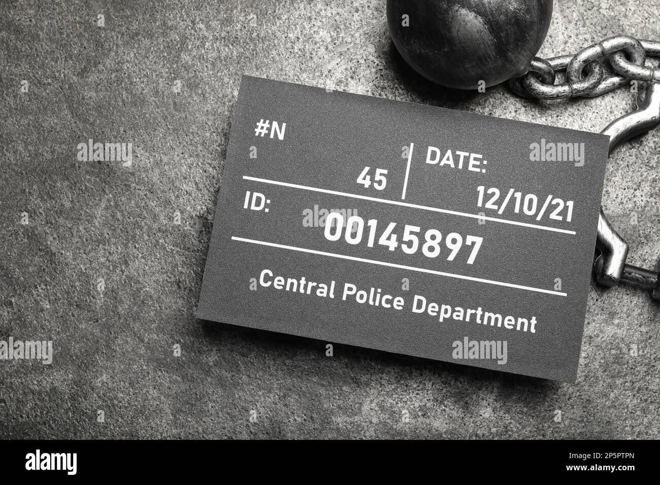 Mugshot board sign hi-res stock photography and images - Alamy