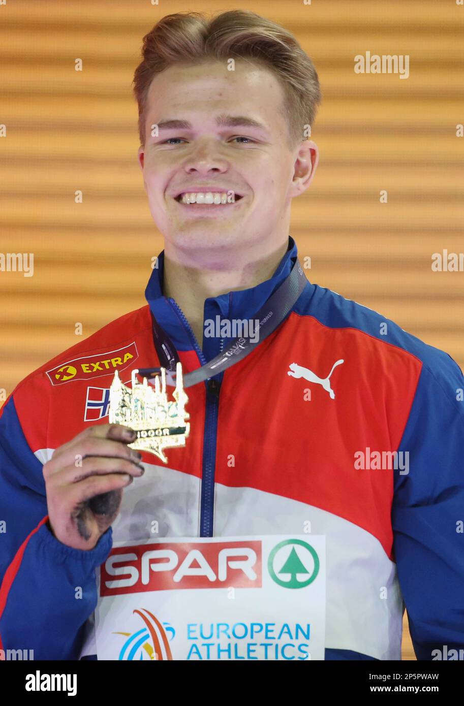 Istanbul, Turkey - March 5, 2023, Sondre Guttormsen of Norway Gold ...