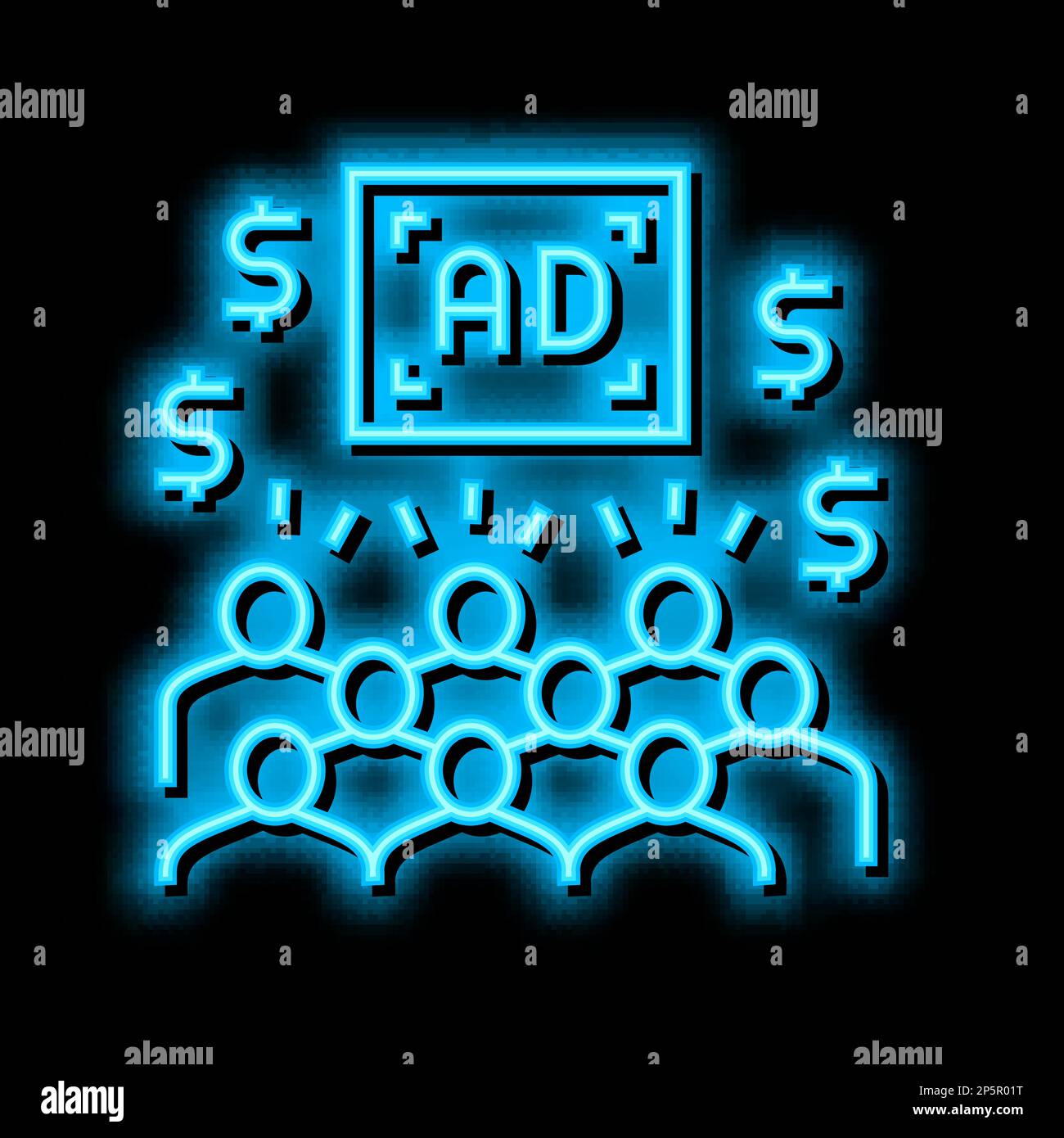 ad exchange neon glow icon illustration Stock Vector Image & Art - Alamy