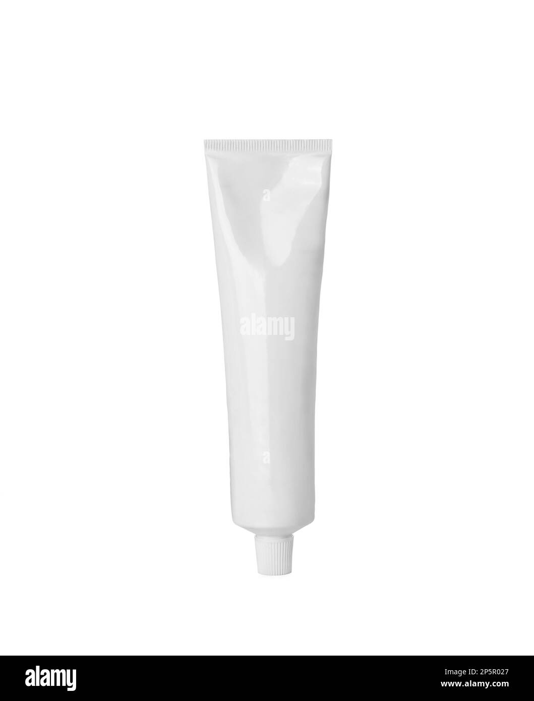 Blank tube of toothpaste isolated on white Stock Photo - Alamy