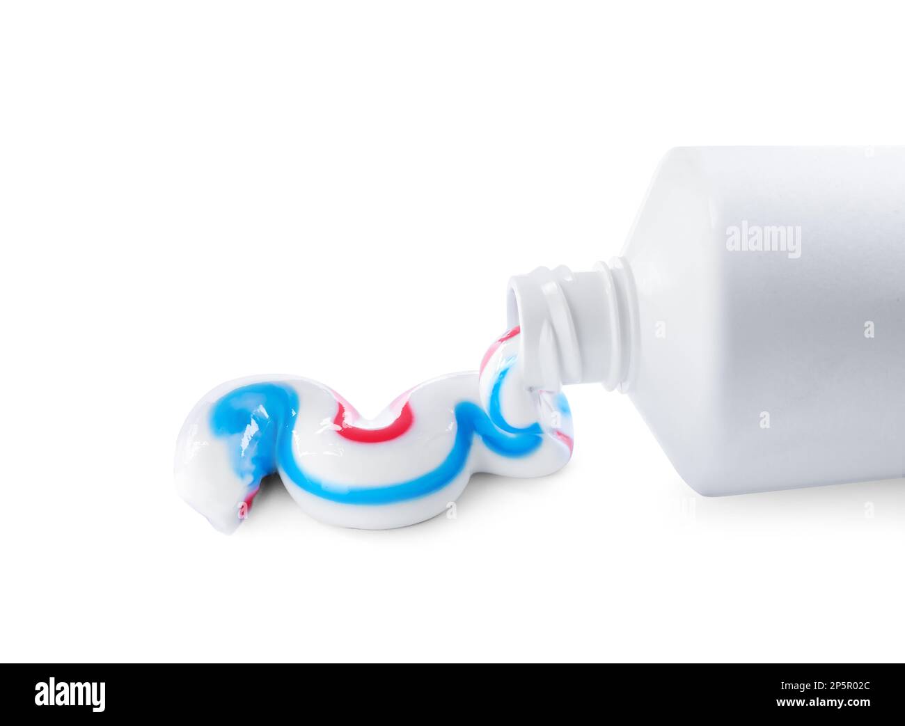 Tube with toothpaste on white background. Dental care Stock Photo - Alamy