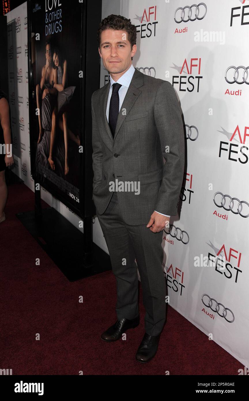 HOLLYWOOD - NOVEMBER 04: Matthew Morrison arrives at the AFI Fest 2010 ...