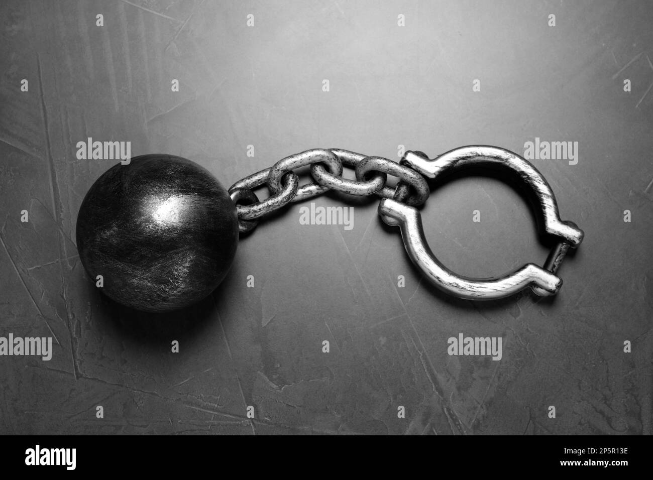 Prisoner iron ball Black and White Stock Photos & Images - Alamy