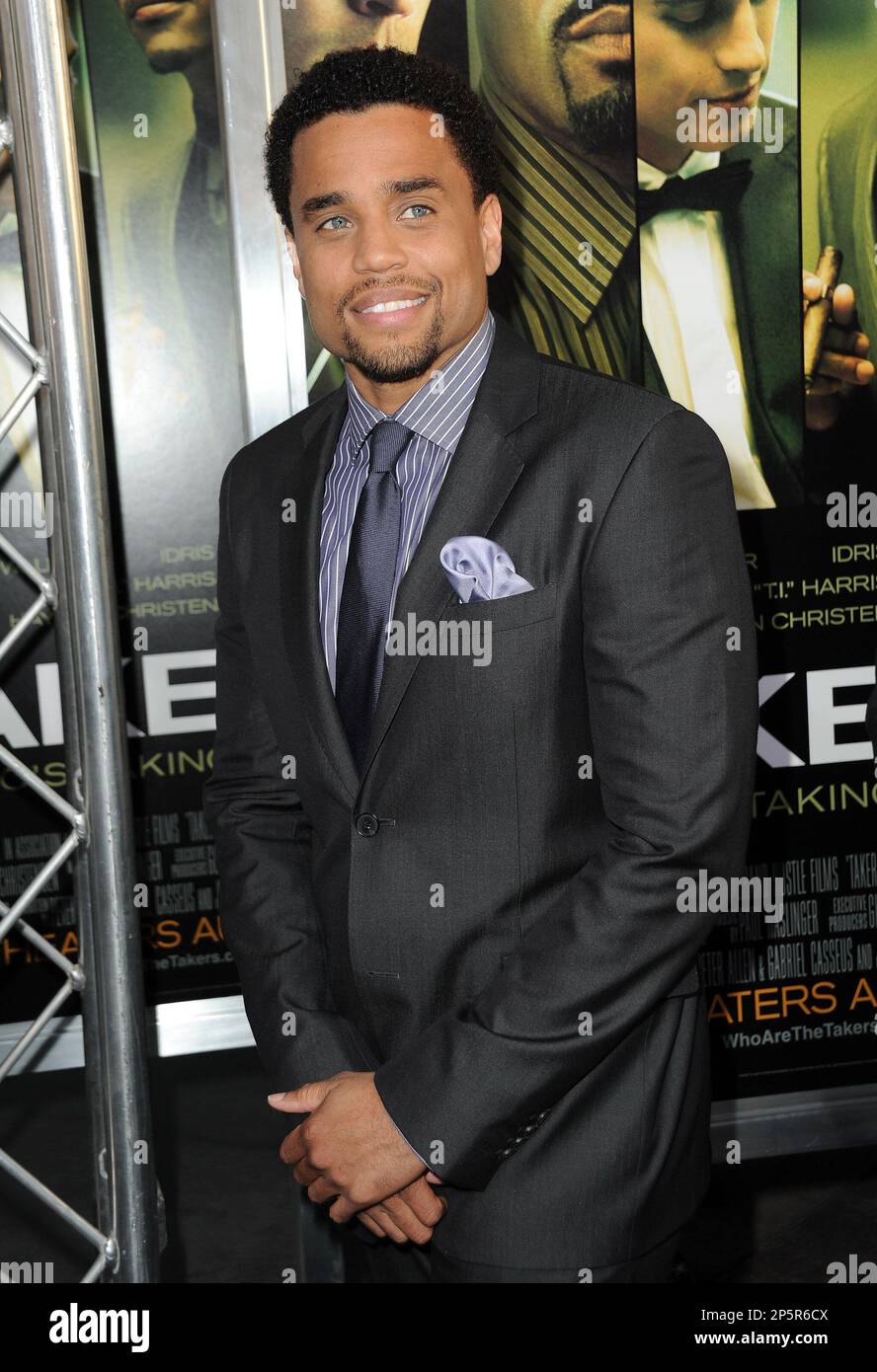 HOLLYWOOD - AUGUST 04: Actor Michael Ealy arrives at the "Takers" Los ...