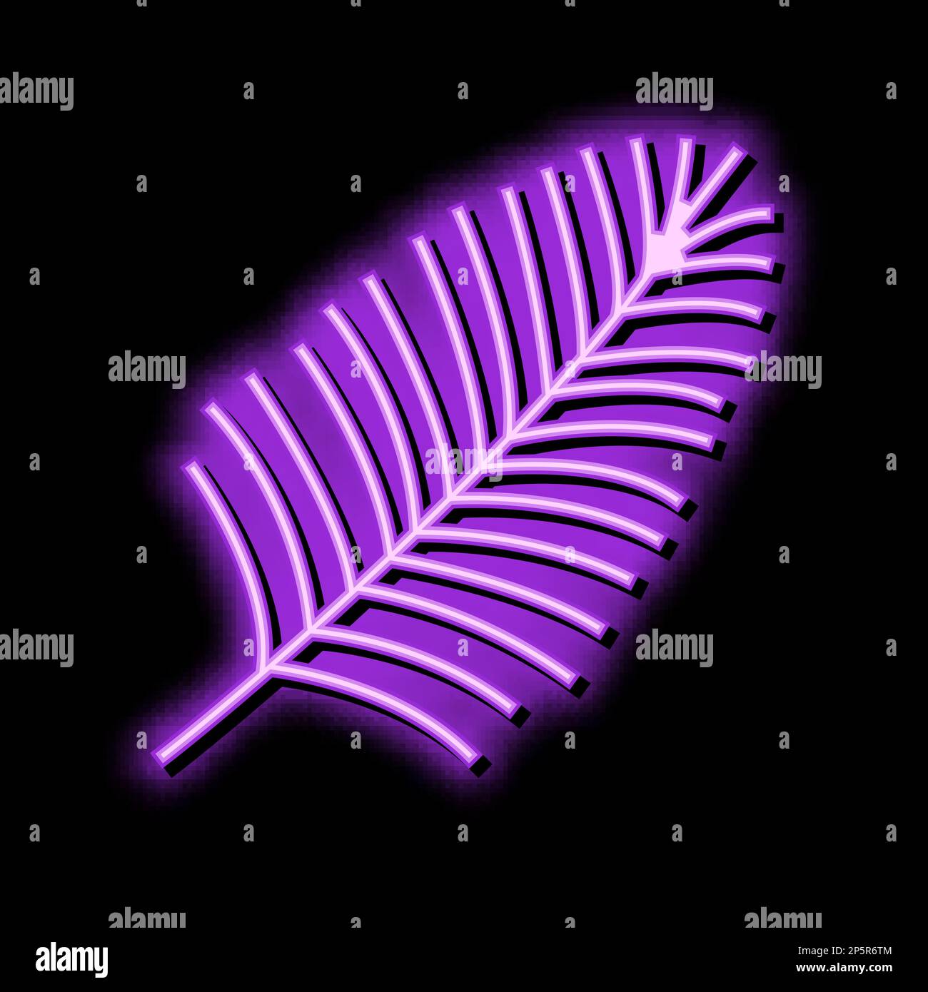 areca palm tropical leaf color icon vector illustration Stock Vector ...