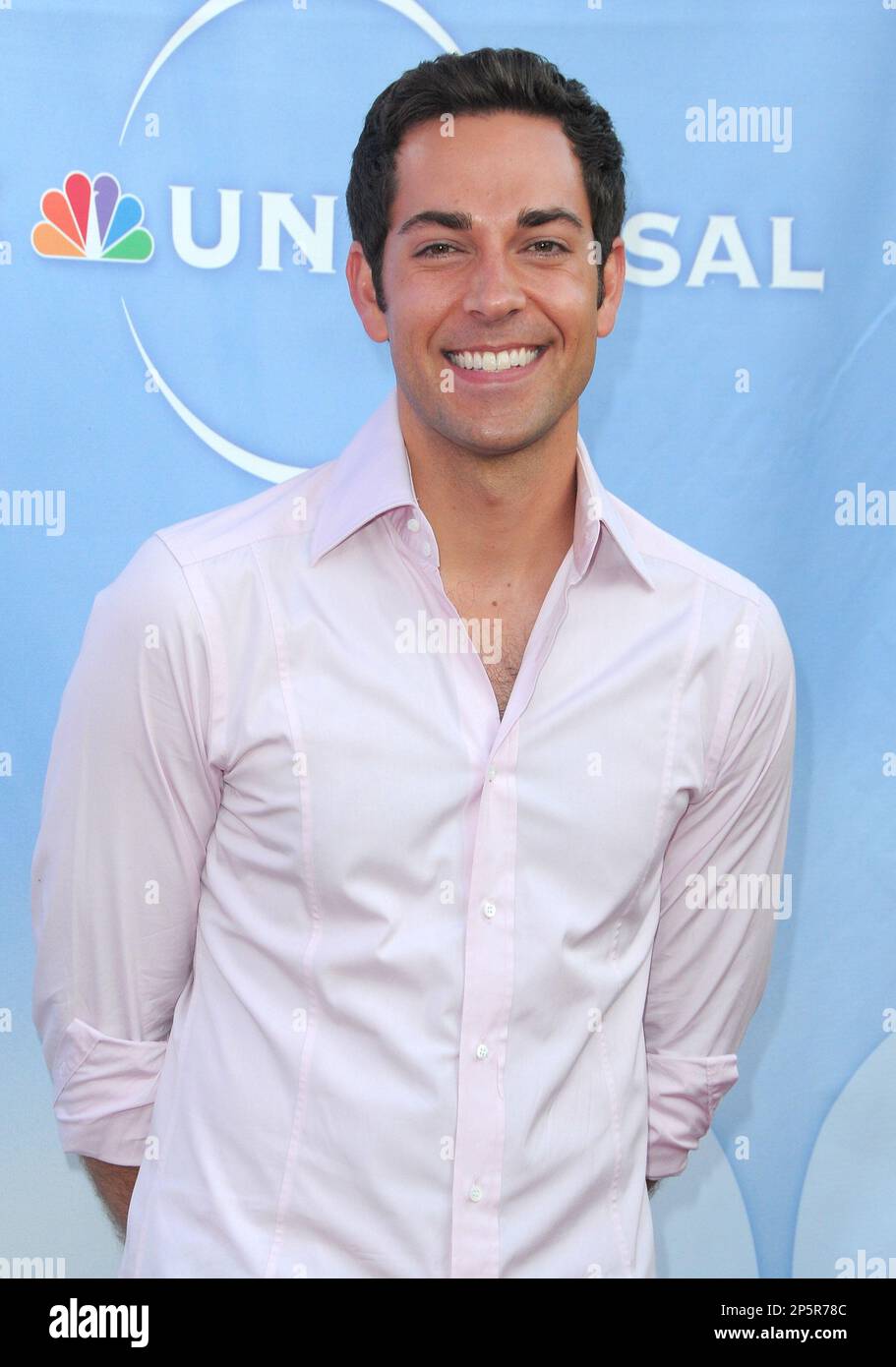 BEVERLY HILLS, CA - JULY 30: Actor Zachary Levi arrives at NBC ...