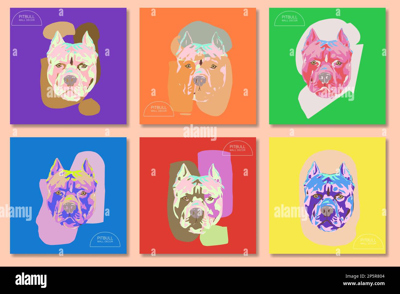 wall decor husky vector Stock Vector Image & Art - Alamy