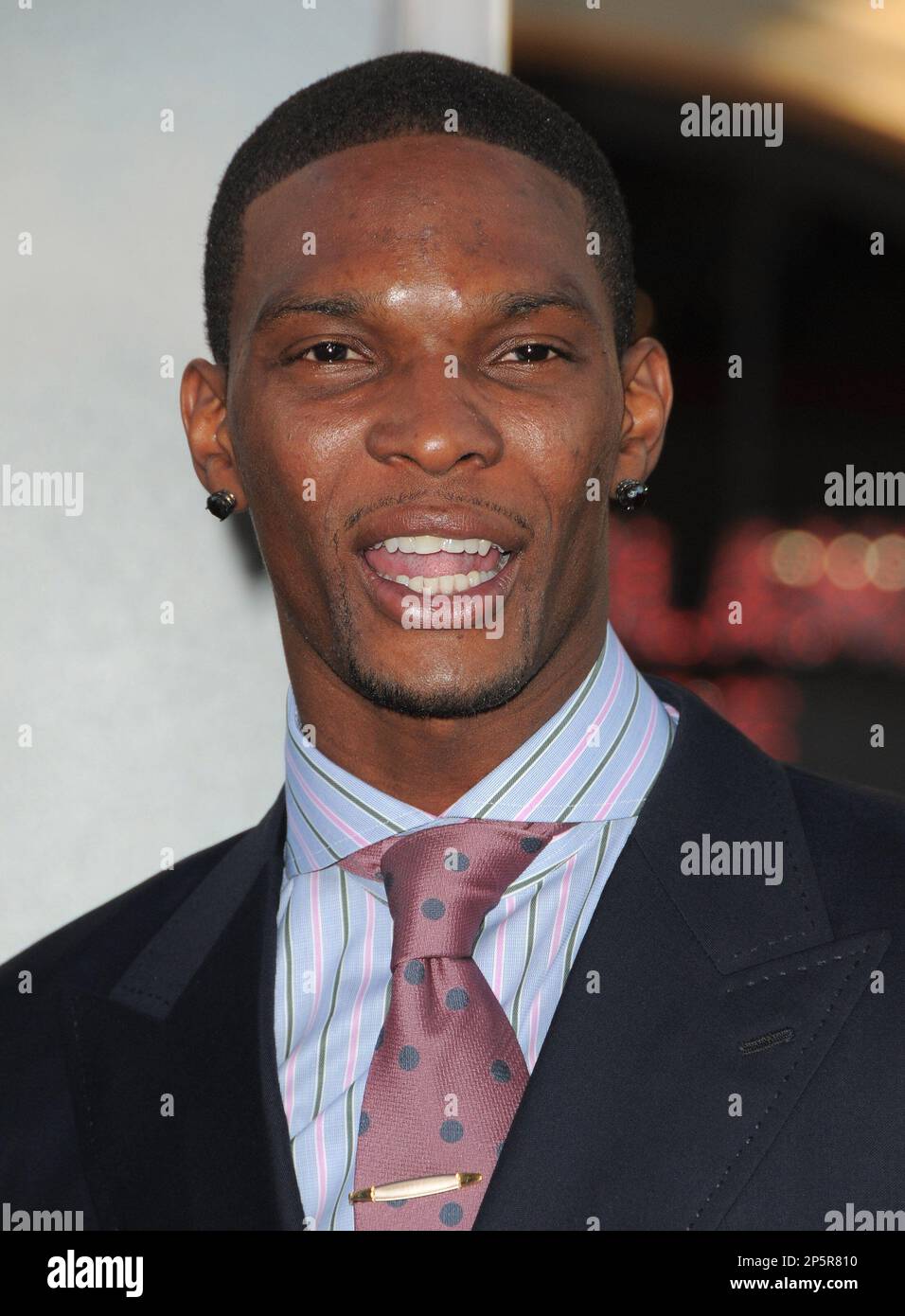 HOLLYWOOD - JULY 13: Basketball player Chris Bosh arrives to the ...