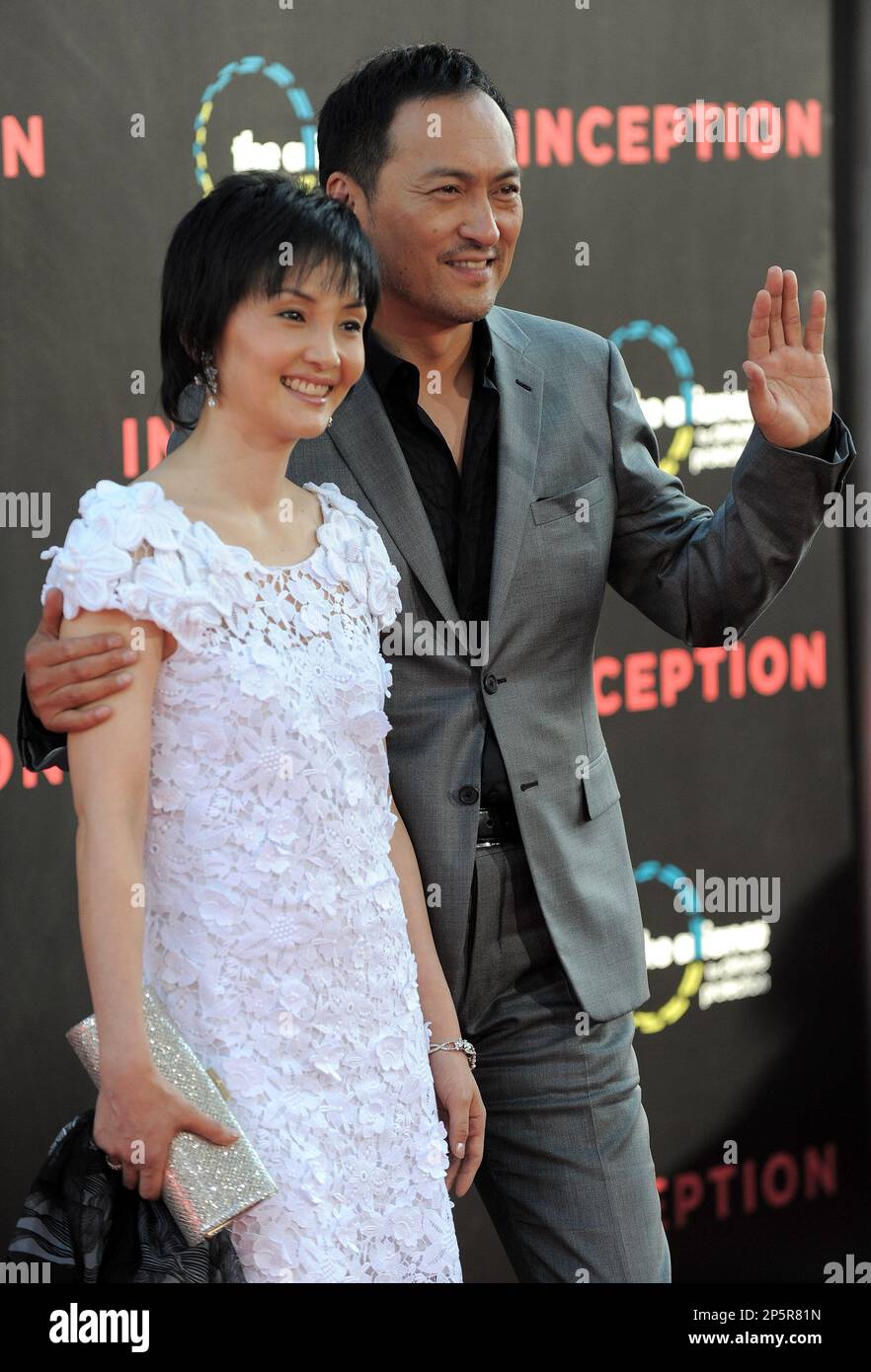 HOLLYWOOD - JULY 13: Actor Ken Watanabe arrives to the "Inception" Los ...