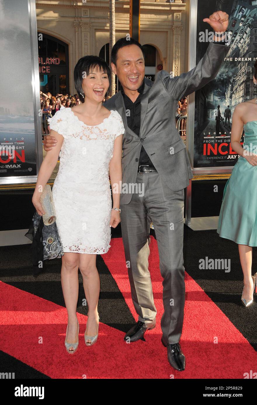 HOLLYWOOD - JULY 13: Actor Ken Watanabe arrives to the "Inception" Los ...