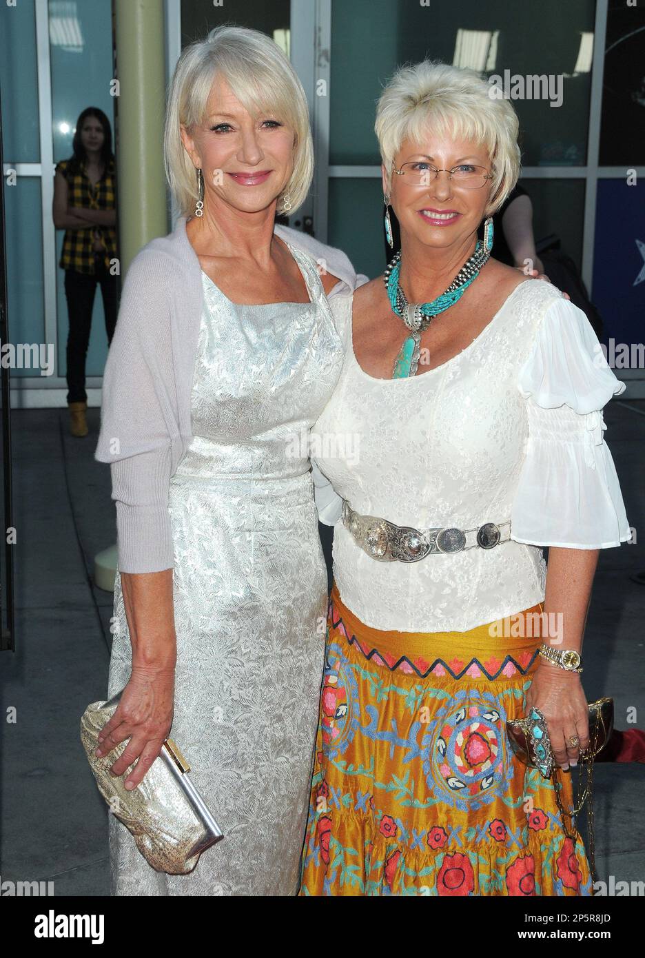 HOLLYWOOD - JUNE 23: Helen Mirren and Susan Austin arrive at the "Love ...