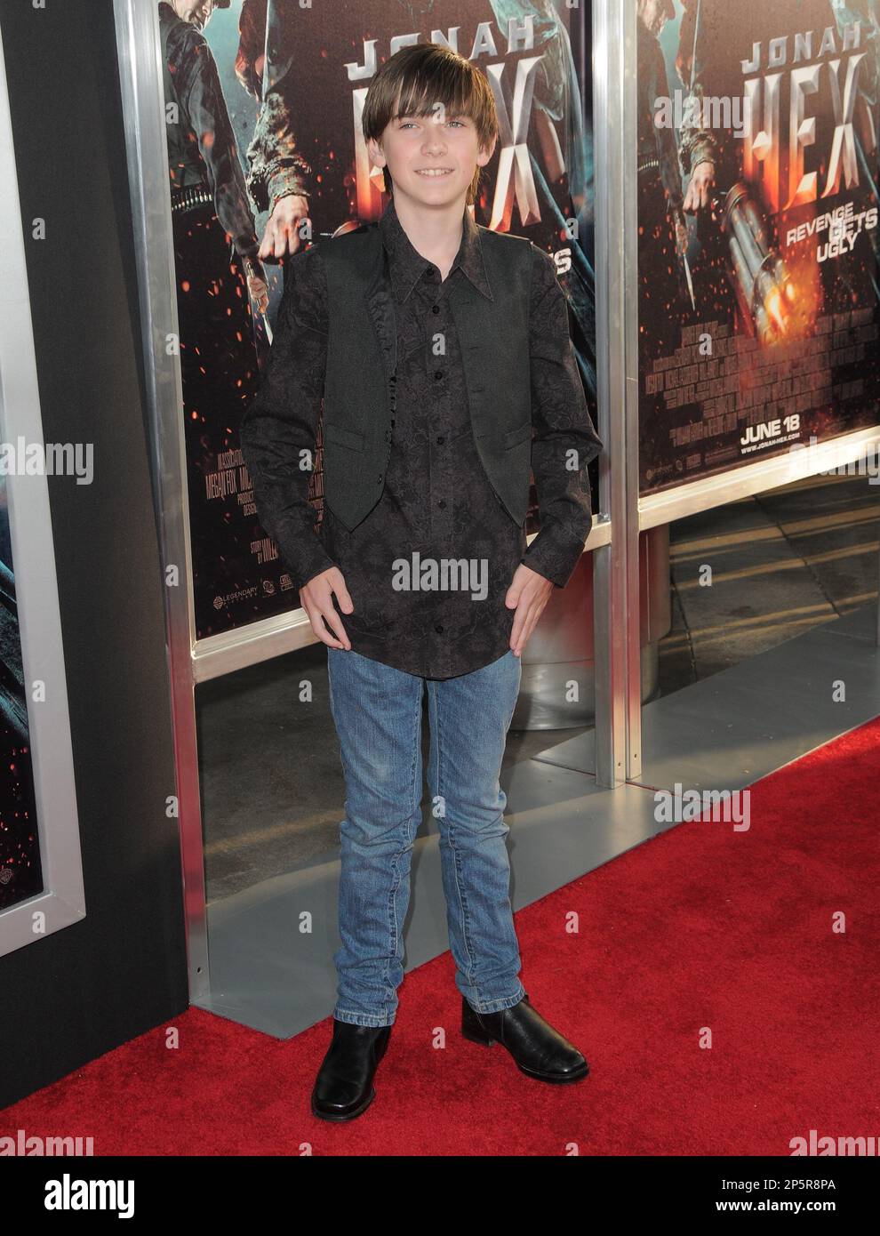 HOLLYWOOD - JUNE 17: Actor Jake Radaker arrives at the "Jonah Hex" Los ...
