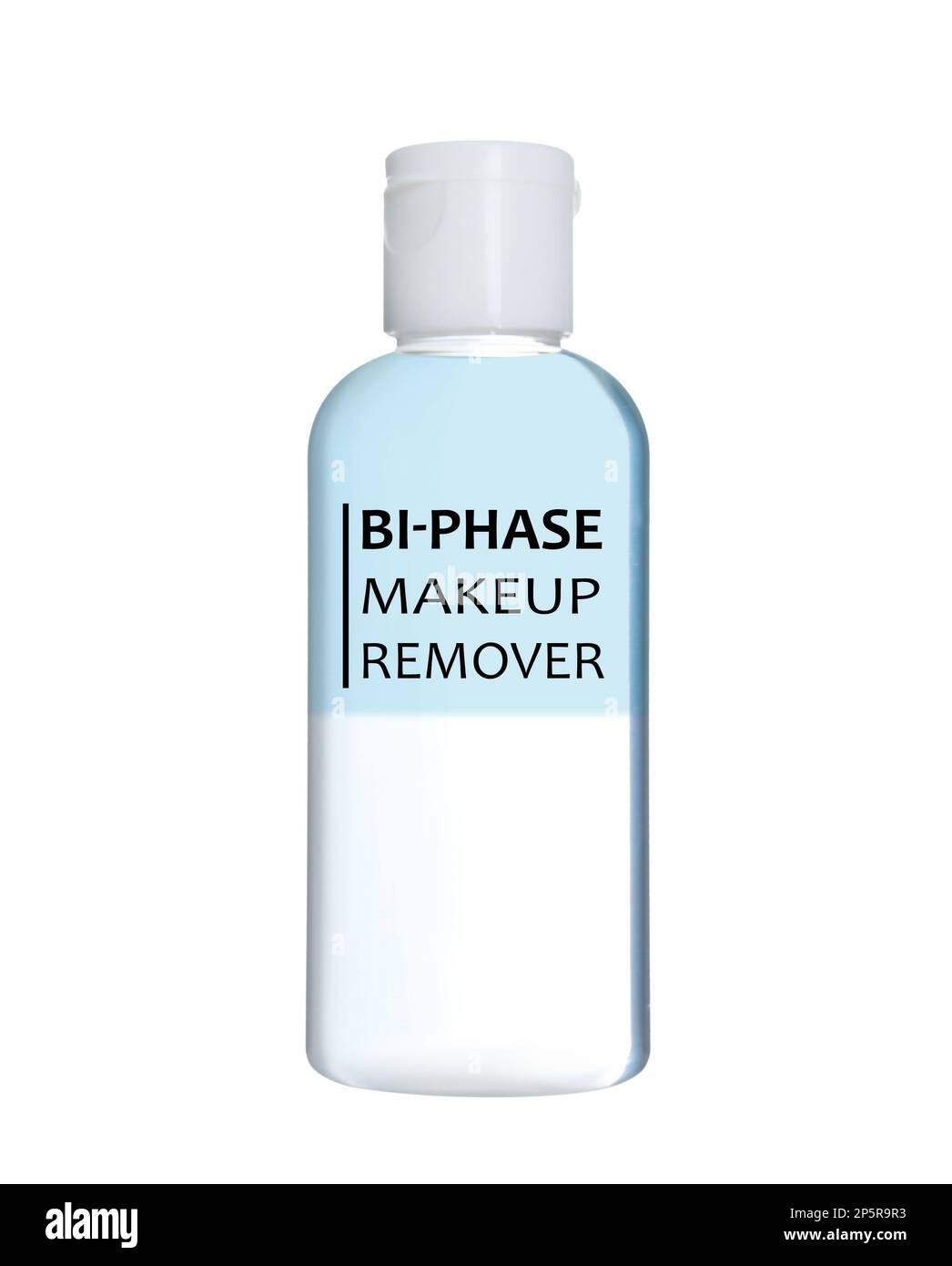 Bottle of bi-phase makeup remover isolated on white Stock Photo - Alamy