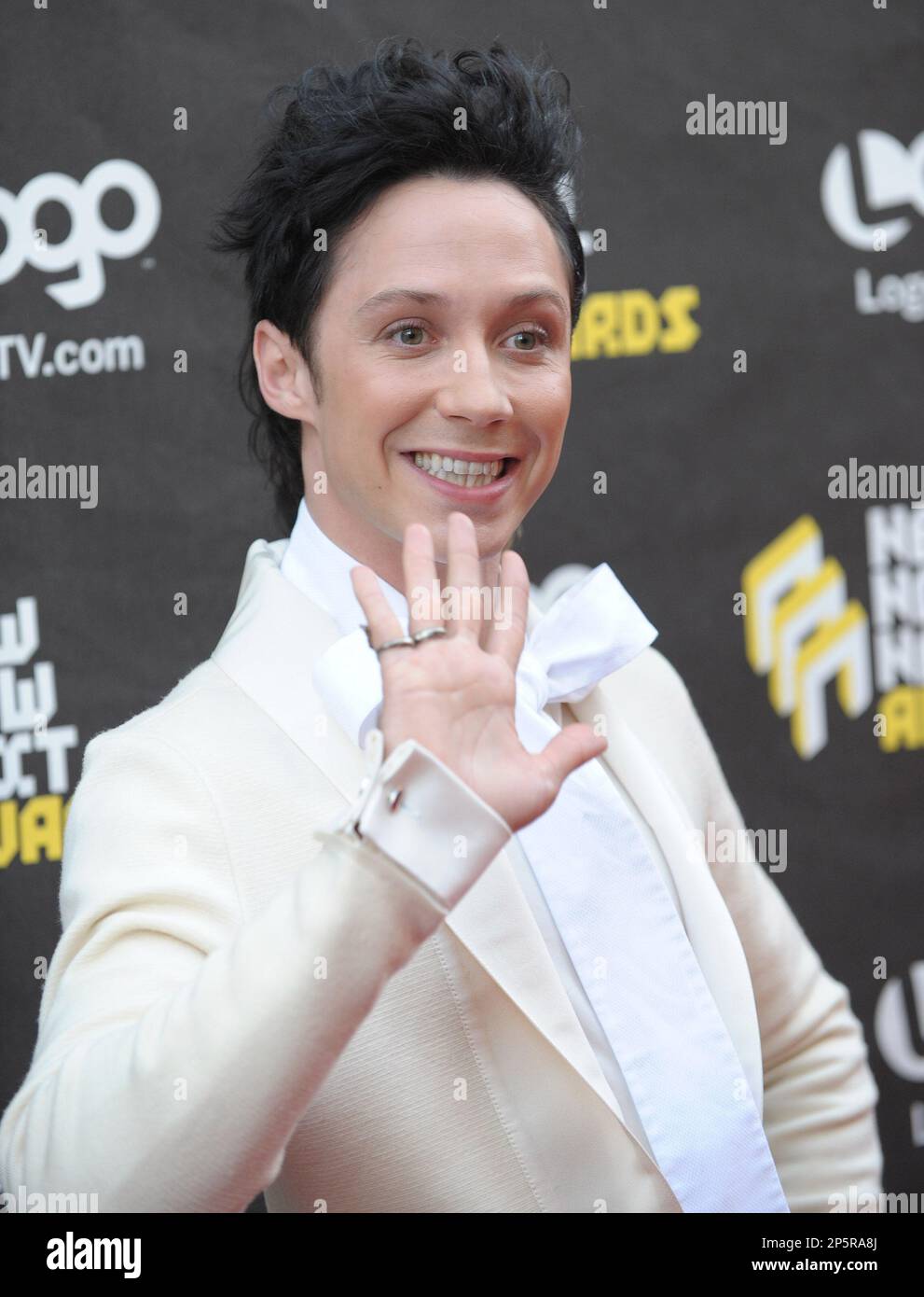 LOS ANGELES, CA - JUNE 08: Johnny Weir arrives at Logo's "NewNowNext ...