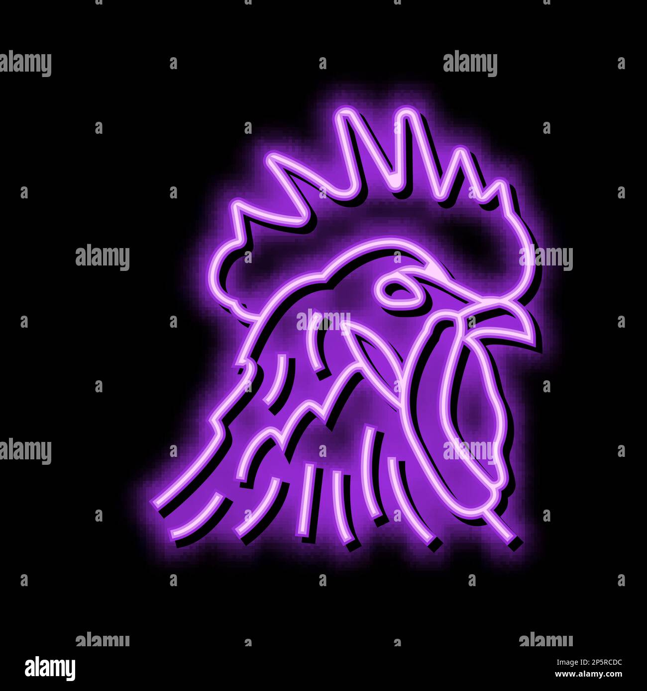 Rooster animal zoo neon hi-res stock photography and images - Alamy