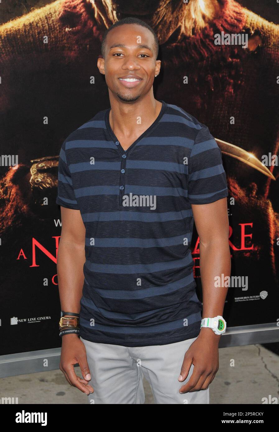 HOLLYWOOD - APRIL 27: Actor Arlen Escarpeta arrives at "Nightmare On ...