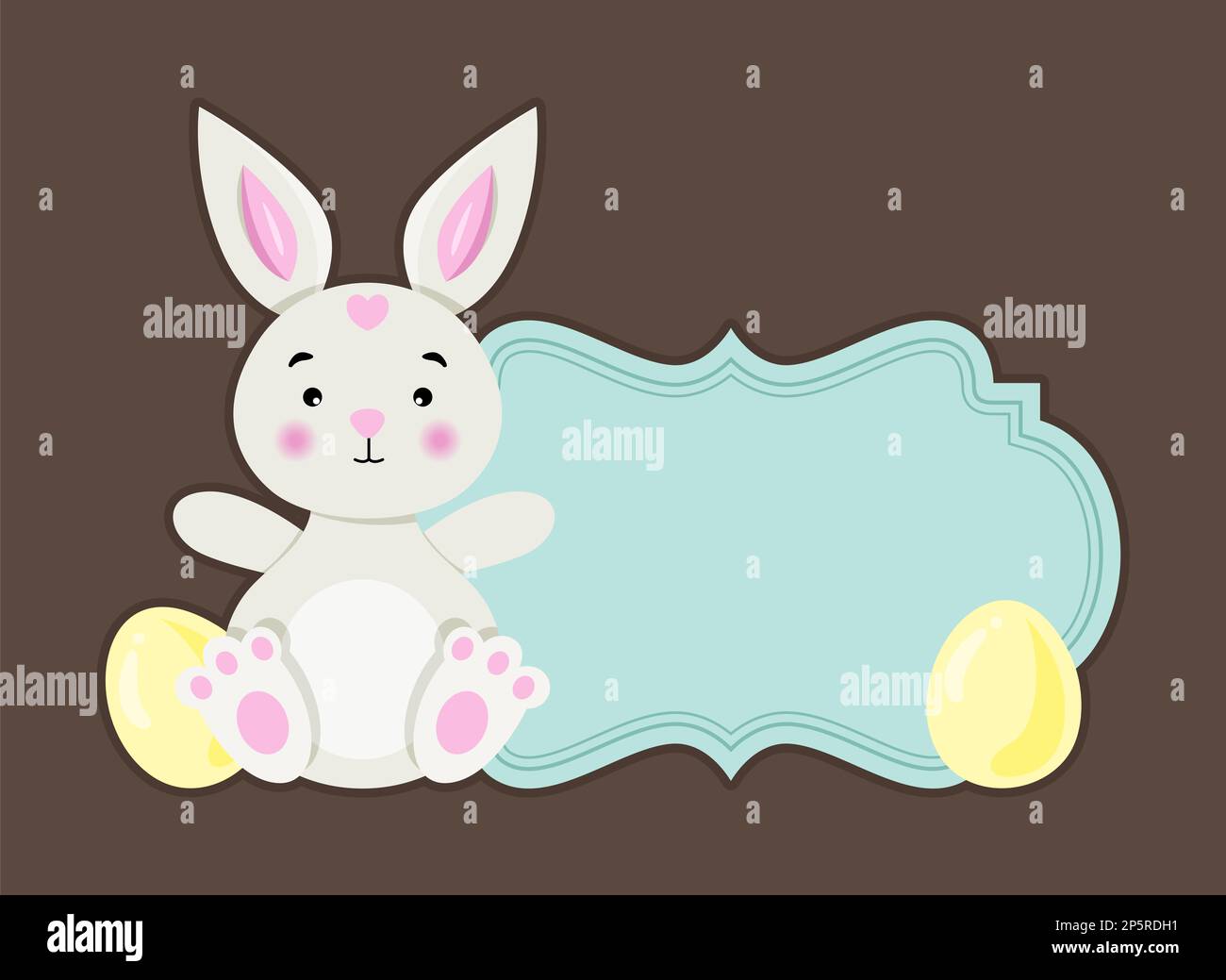 Cute rabbit cartoon blank board hi-res stock photography and images - Alamy