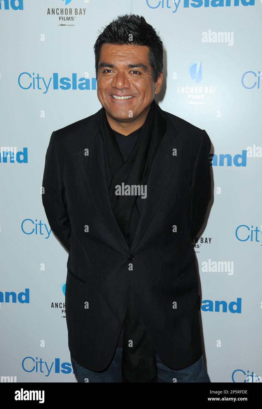 LOS ANGELES, CA - MARCH 15: Actor George Lopez arrives at the "City ...