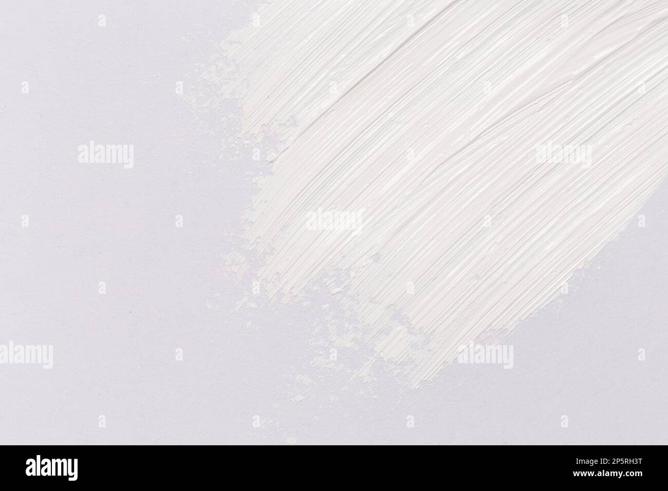 Hand made oil paint brush stroke splash over the white paper as a ...