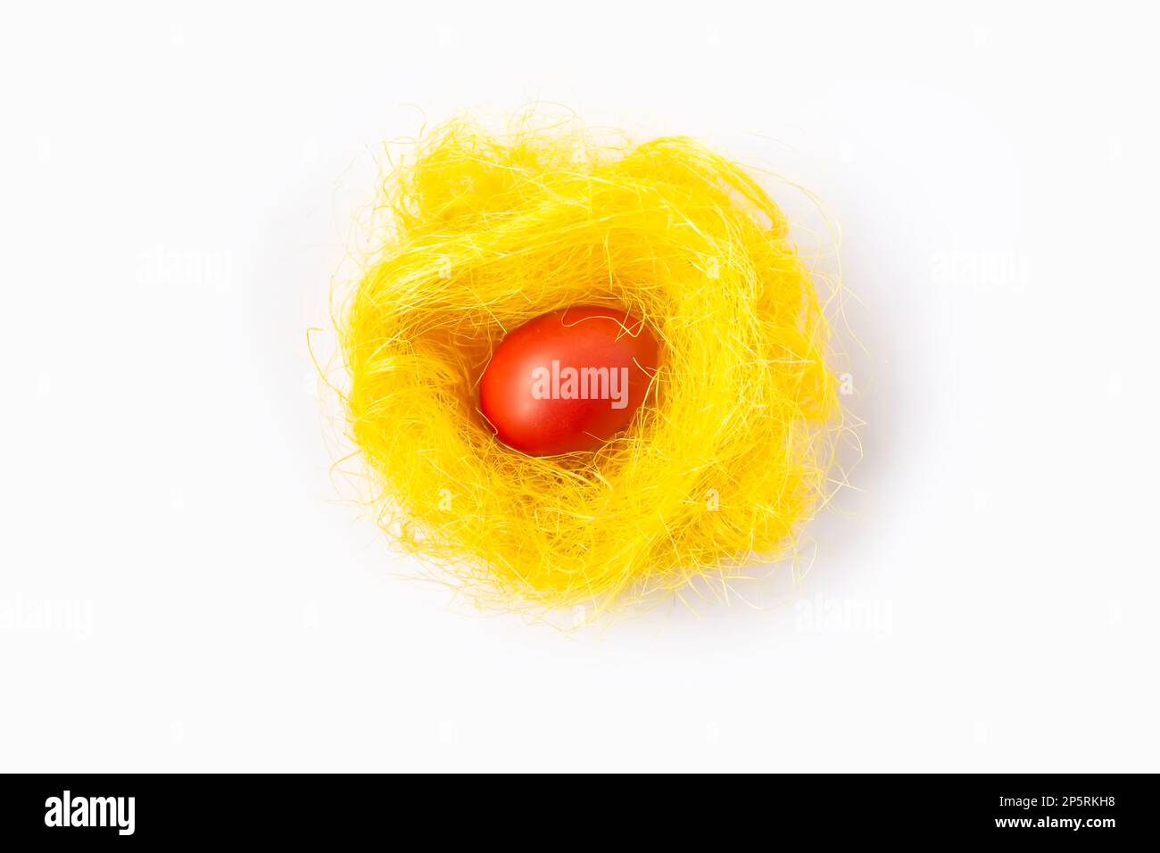 Traditional Easter decor. Colorful chicken egg Stock Photo - Alamy