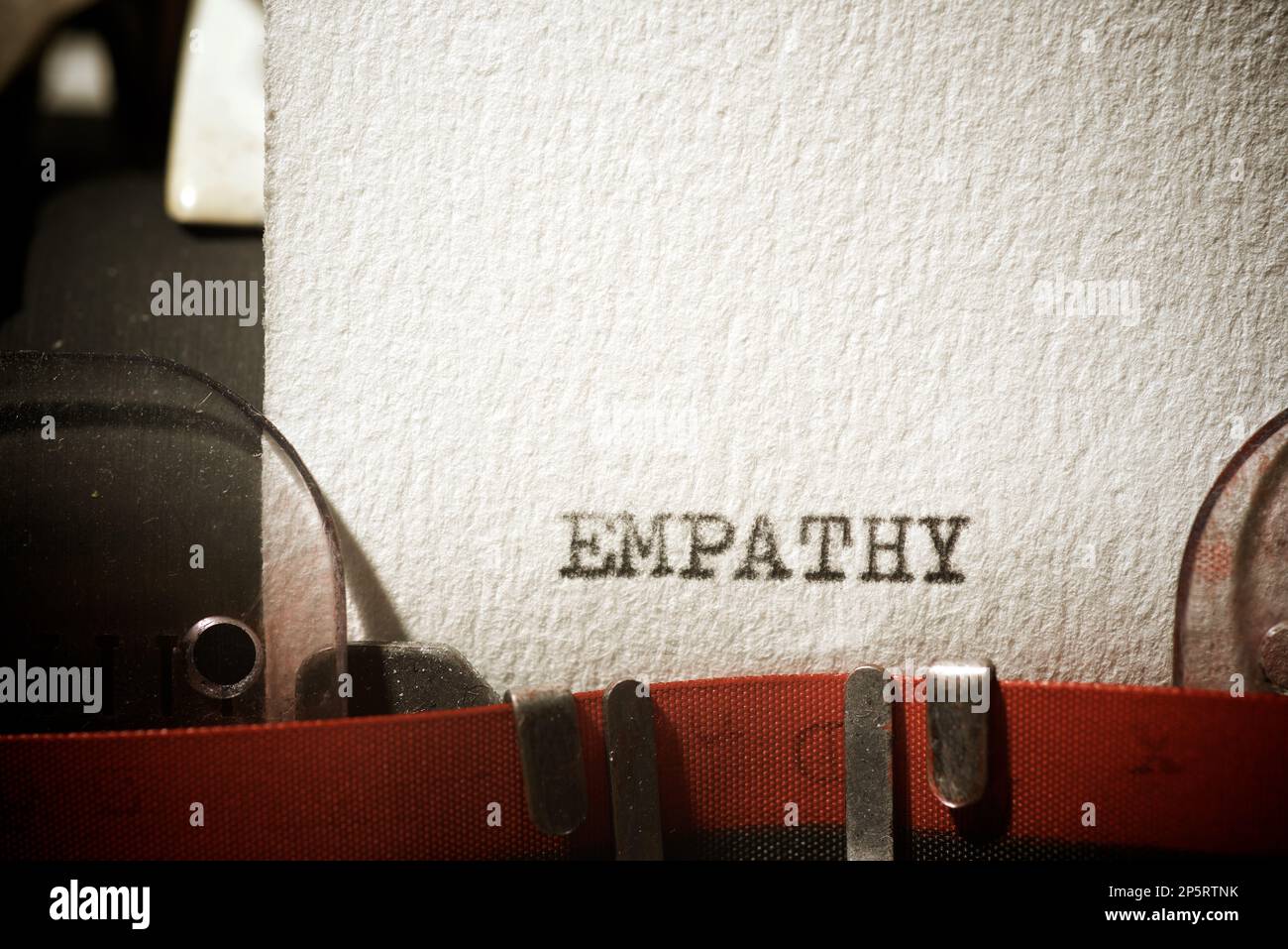 Empathy word written with a typewriter Stock Photo - Alamy
