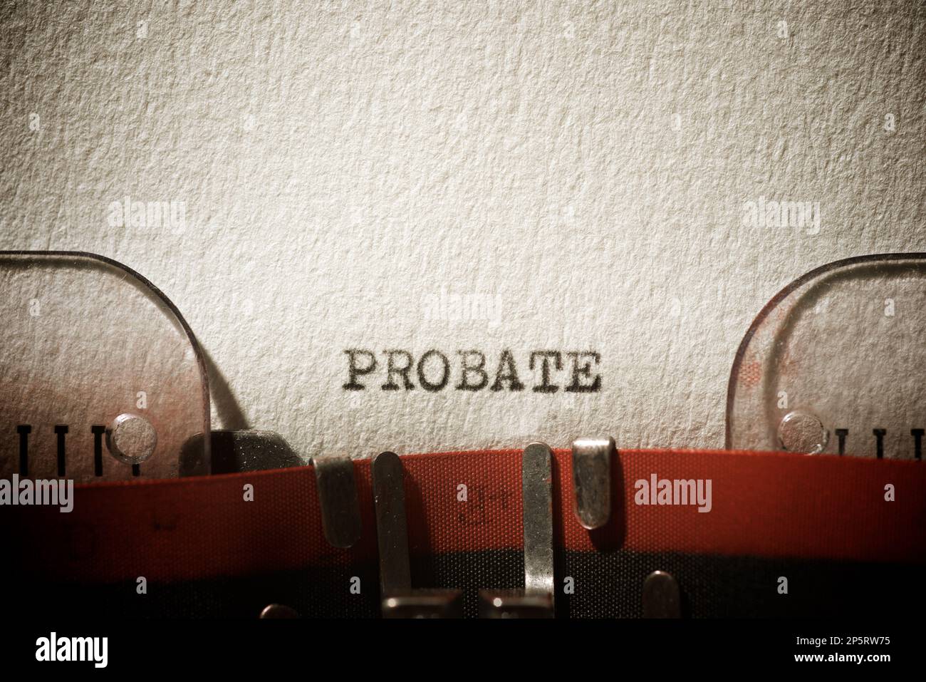 Probate word written with a typewriter Stock Photo - Alamy
