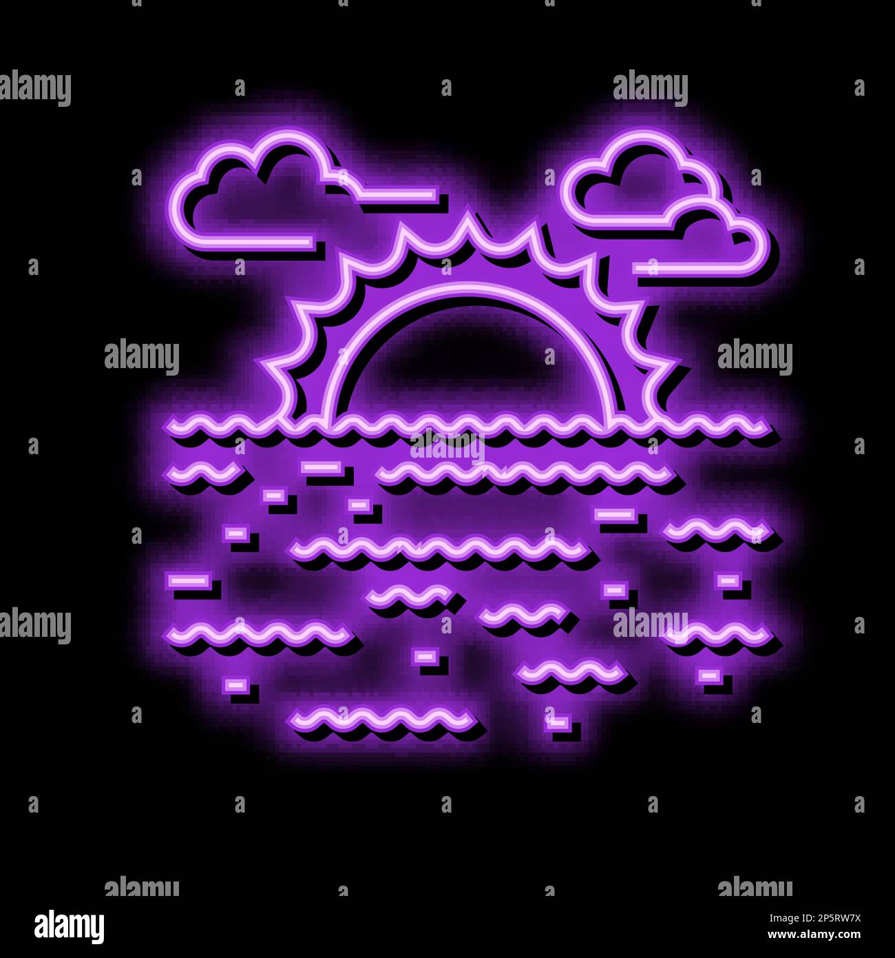 Promotion on sunset landscape Stock Vector Images - Alamy