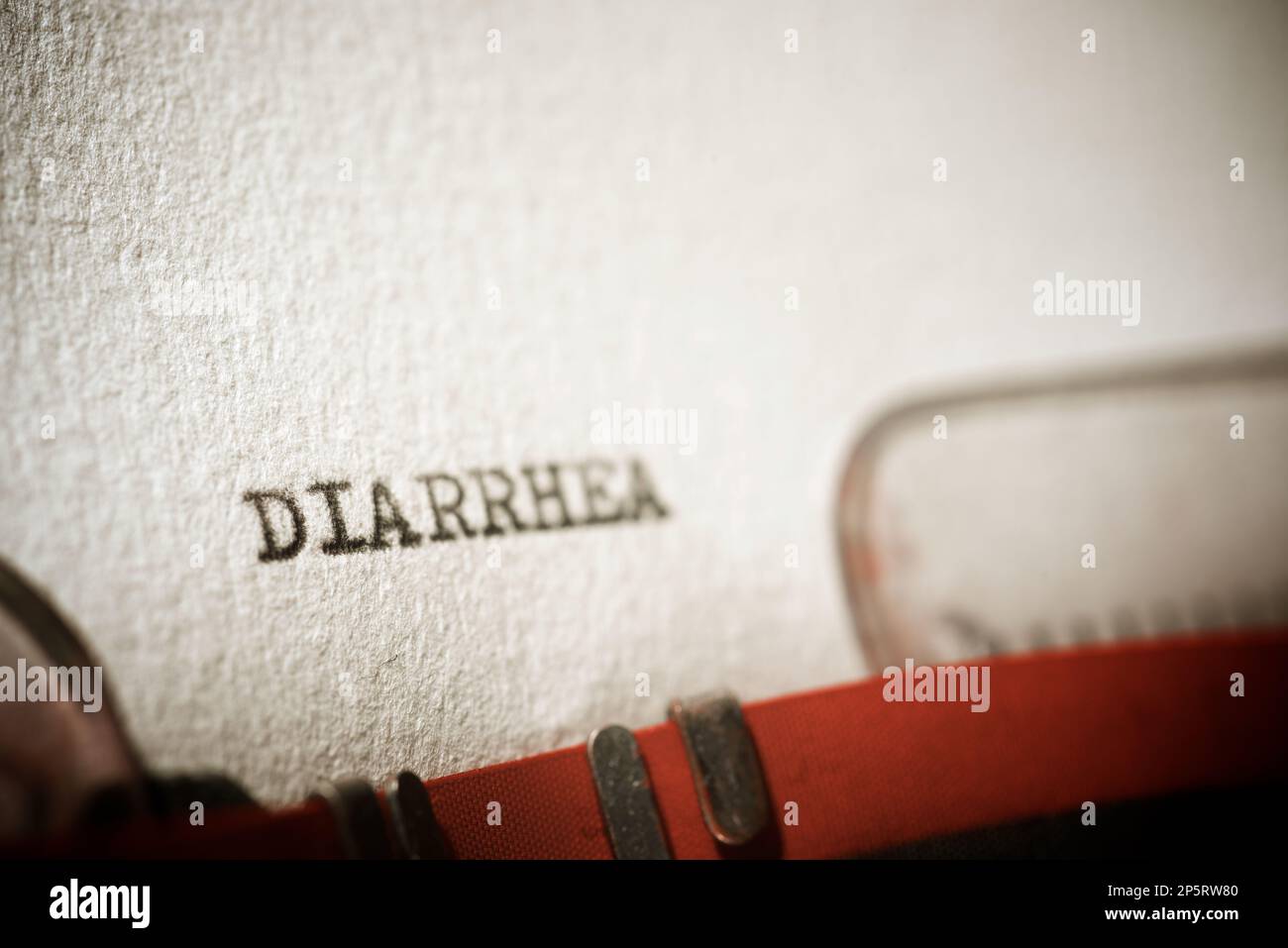 Diarrhea word written with a typewriter Stock Photo - Alamy
