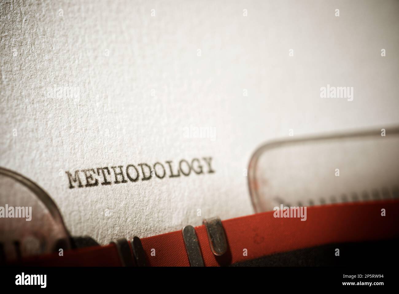 Methodology word written with a typewriter Stock Photo - Alamy