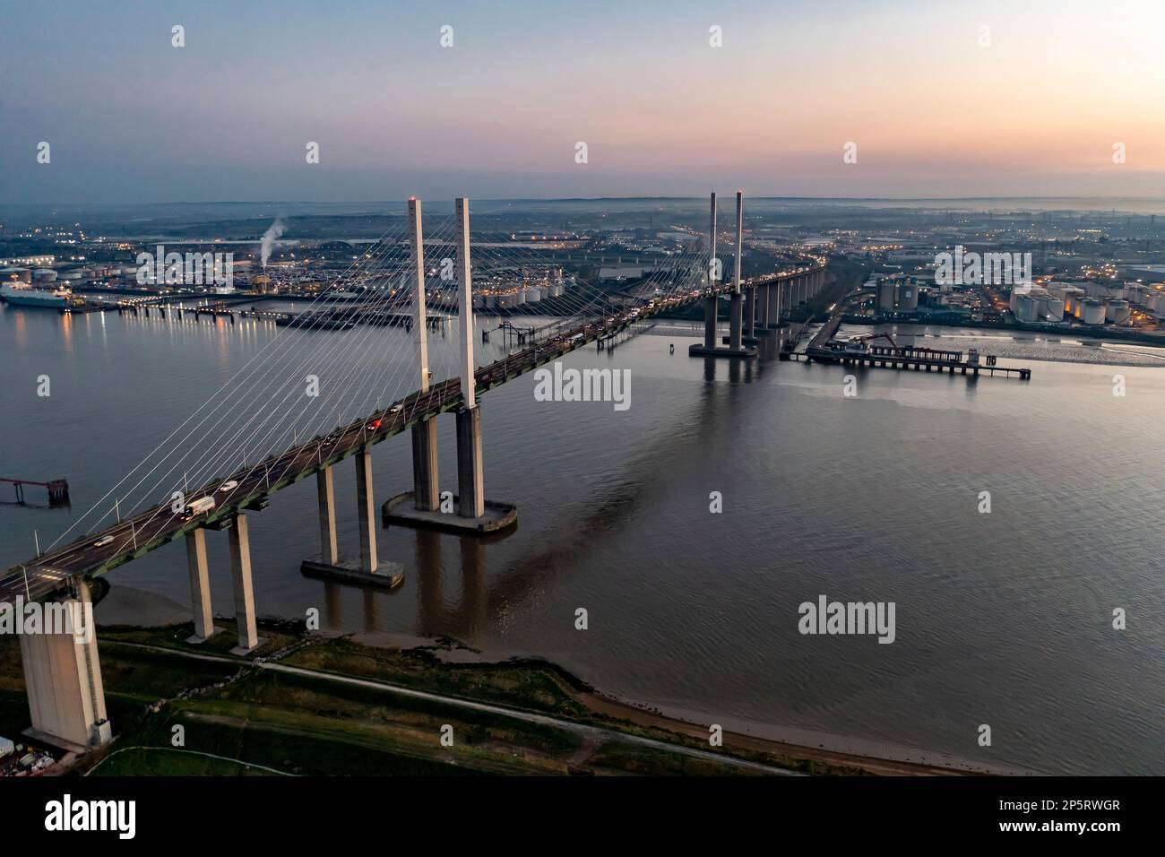 Dartford Toll, QEII Bridge over River Thames Stock Photo - Alamy