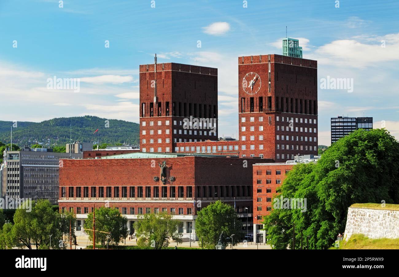 City Hall (Radhuset), Oslo, Norway Stock Photo - Alamy