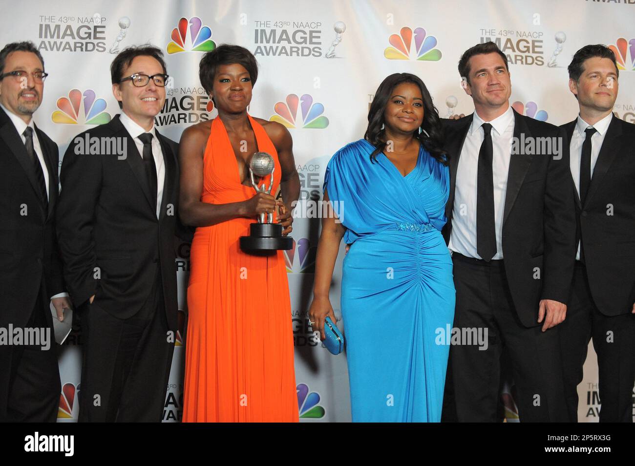 LOS ANGELES, CA - FEBRUARY 17: (L-R) Producers Michael Barnathan, Chris ...