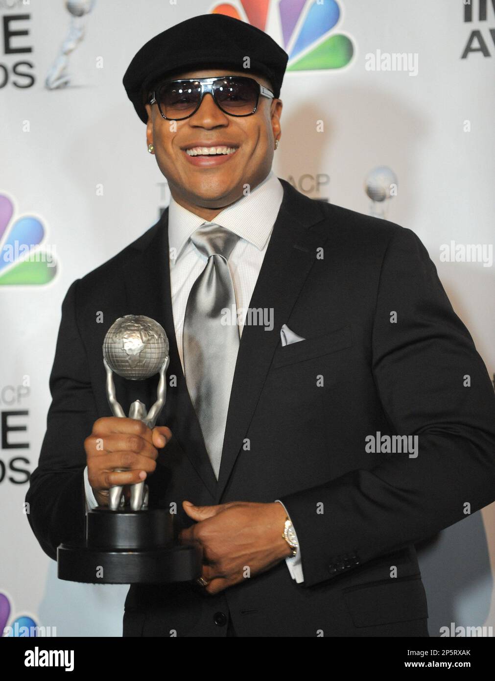 LOS ANGELES, CA - FEBRUARY 17: Actor LL Cool J poses in the press room ...