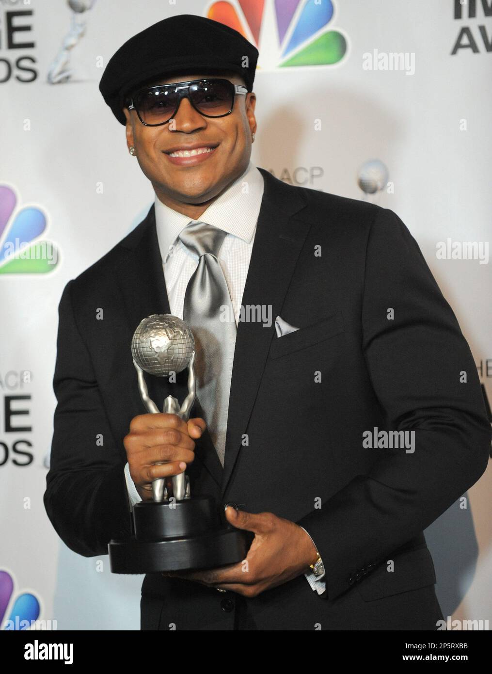 LOS ANGELES, CA - FEBRUARY 17: Actor LL Cool J poses in the press room ...