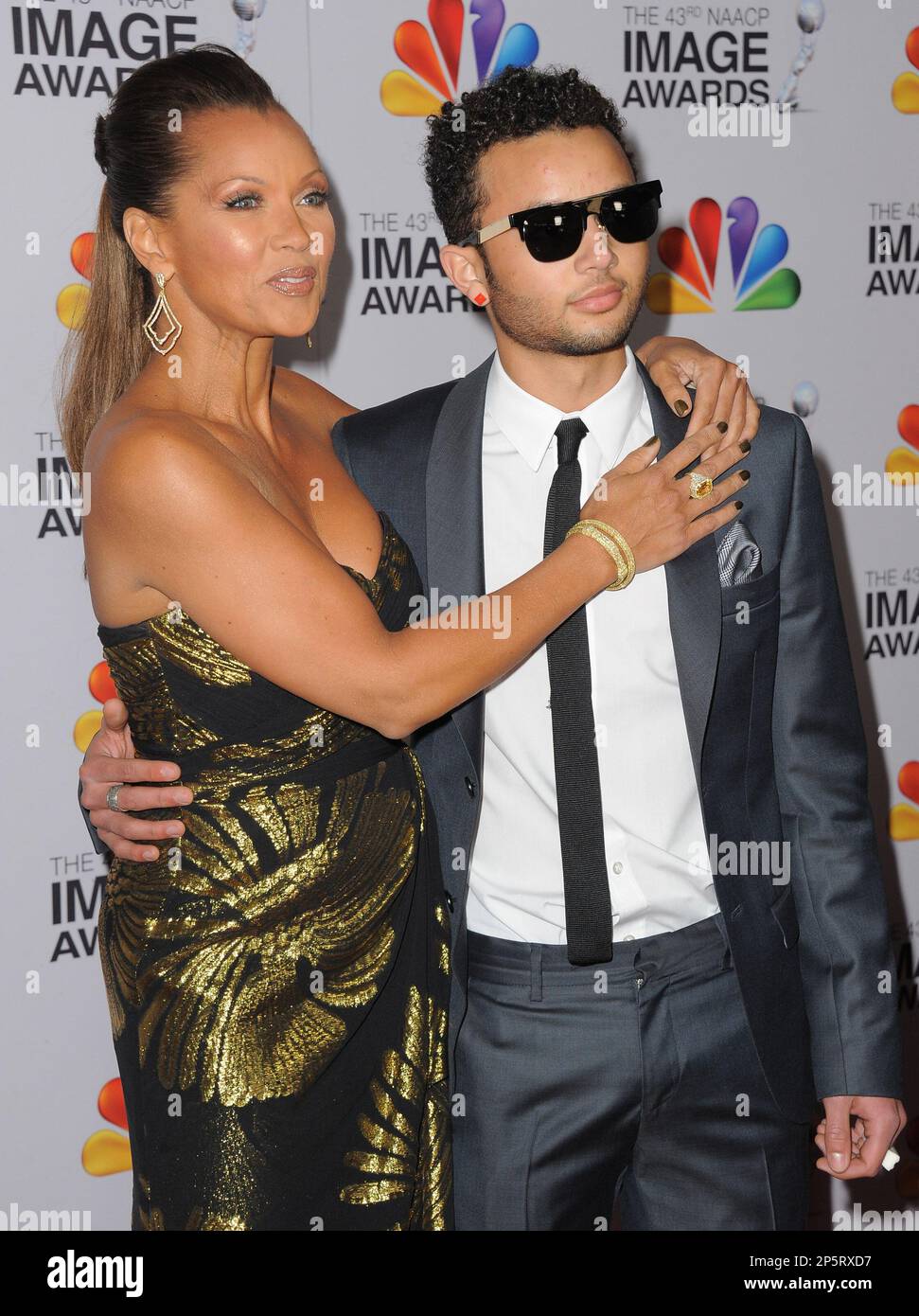 LOS ANGELES, CA - FEBRUARY 17: Actress Vanessa L. Williams and son ...