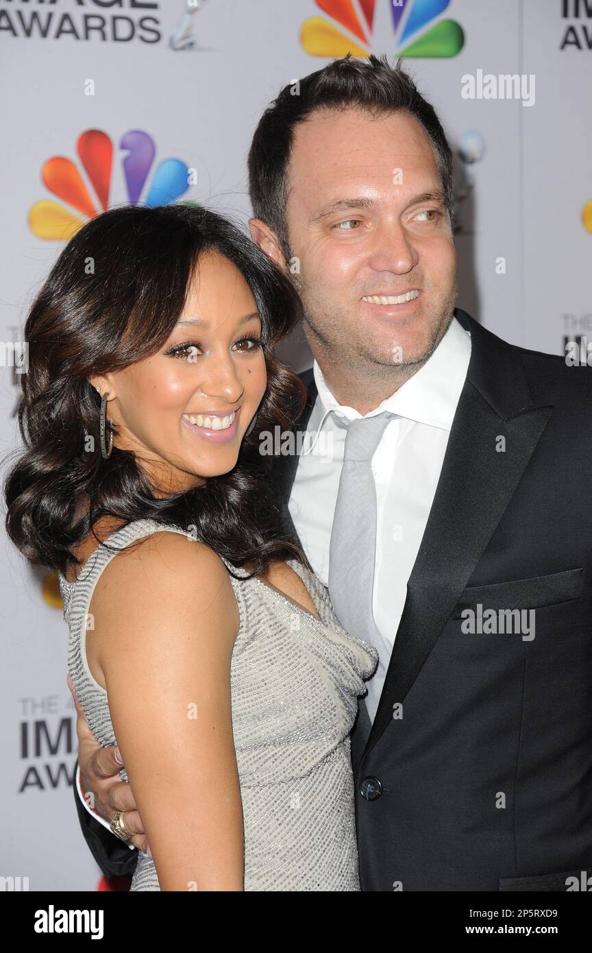 LOS ANGELES, CA - FEBRUARY 17: Actress Tamera Mowry-Housley and Adam ...