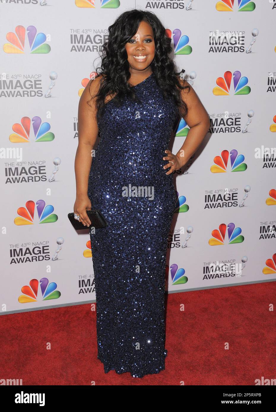 LOS ANGELES, CA - FEBRUARY 17: Actress Amber Riley arrives at the 43rd ...