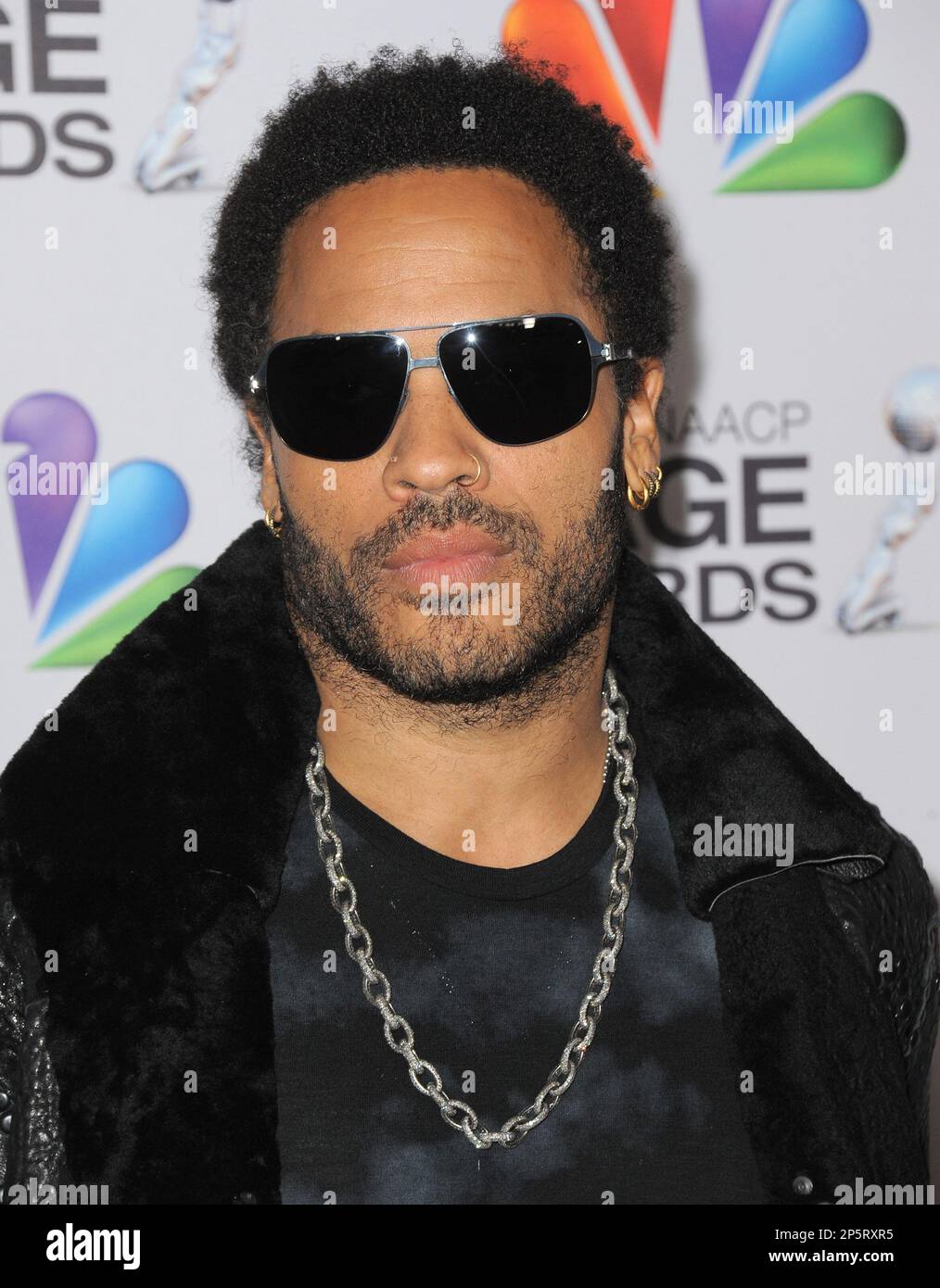 LOS ANGELES, CA - FEBRUARY 17: Musician Lenny Kravitz arrives at the ...