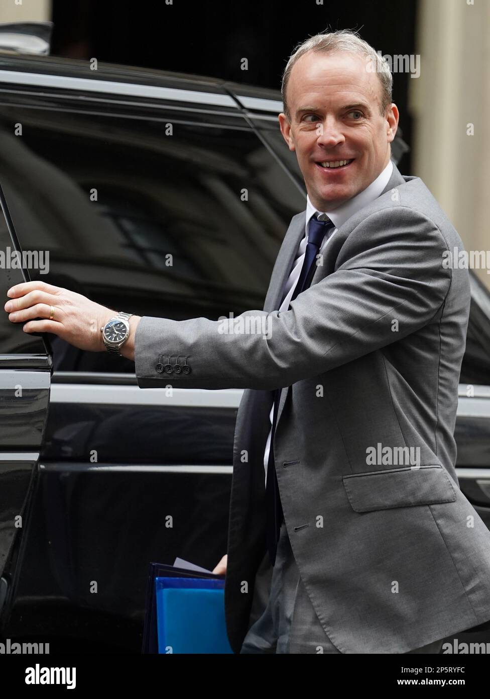 Deputy Prime Minister Dominic Raab Arriving In Downing Street London