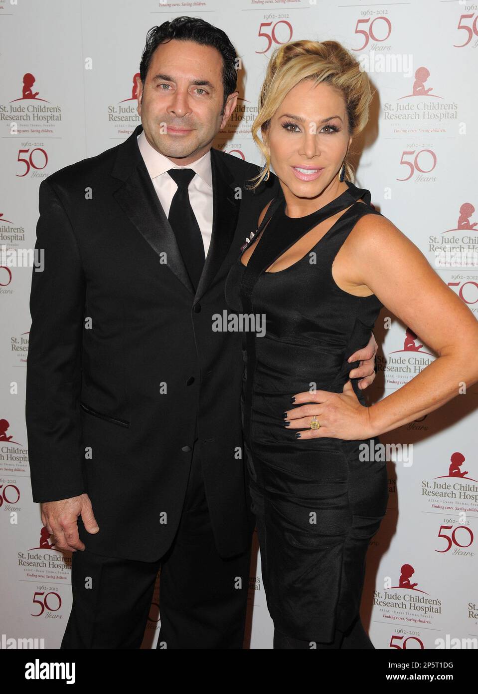 BEVERLY HILLS, CA - JANUARY 07: Adrienne Maloof (R) and husband Dr ...