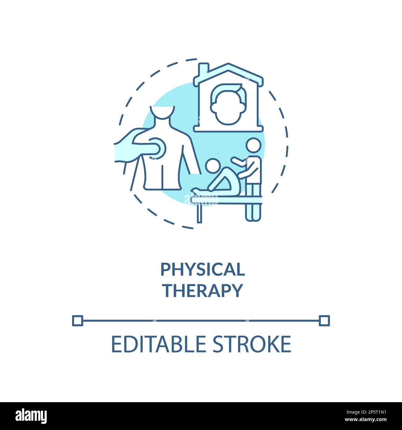 Physical therapy modern line Stock Vector Images - Alamy