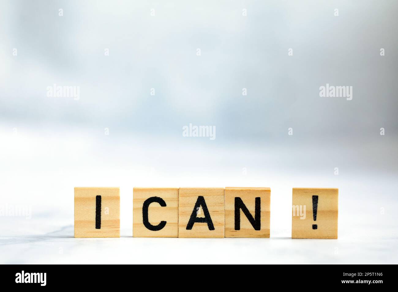 I can text wooden cubes . Positive thinking, motivation, attitude and ...